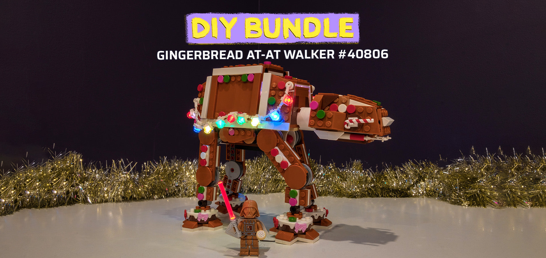 DIY Light Bundle for LEGO® Gingerbread AT-AT™ Walker #40806 – CA